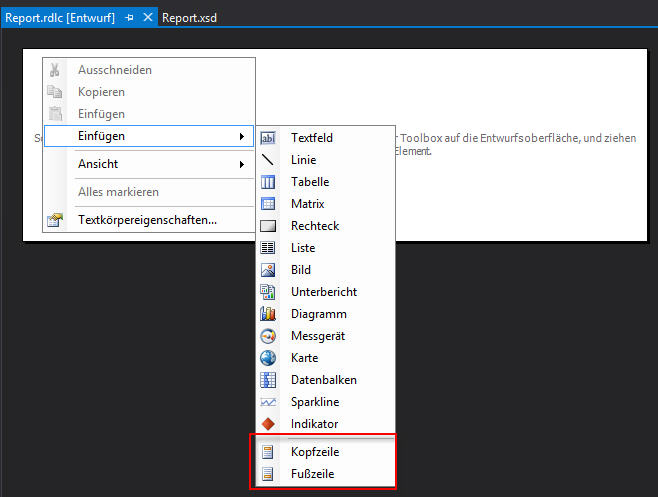 RDLC NAV Grundlagen Layouts „Der Kopf“ | Robert's Dynamics NAV/BC ...