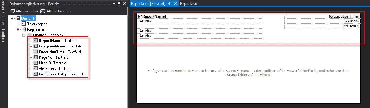 RDLC NAV Grundlagen Layouts „Der Kopf“ | Robert's Dynamics NAV/BC ...