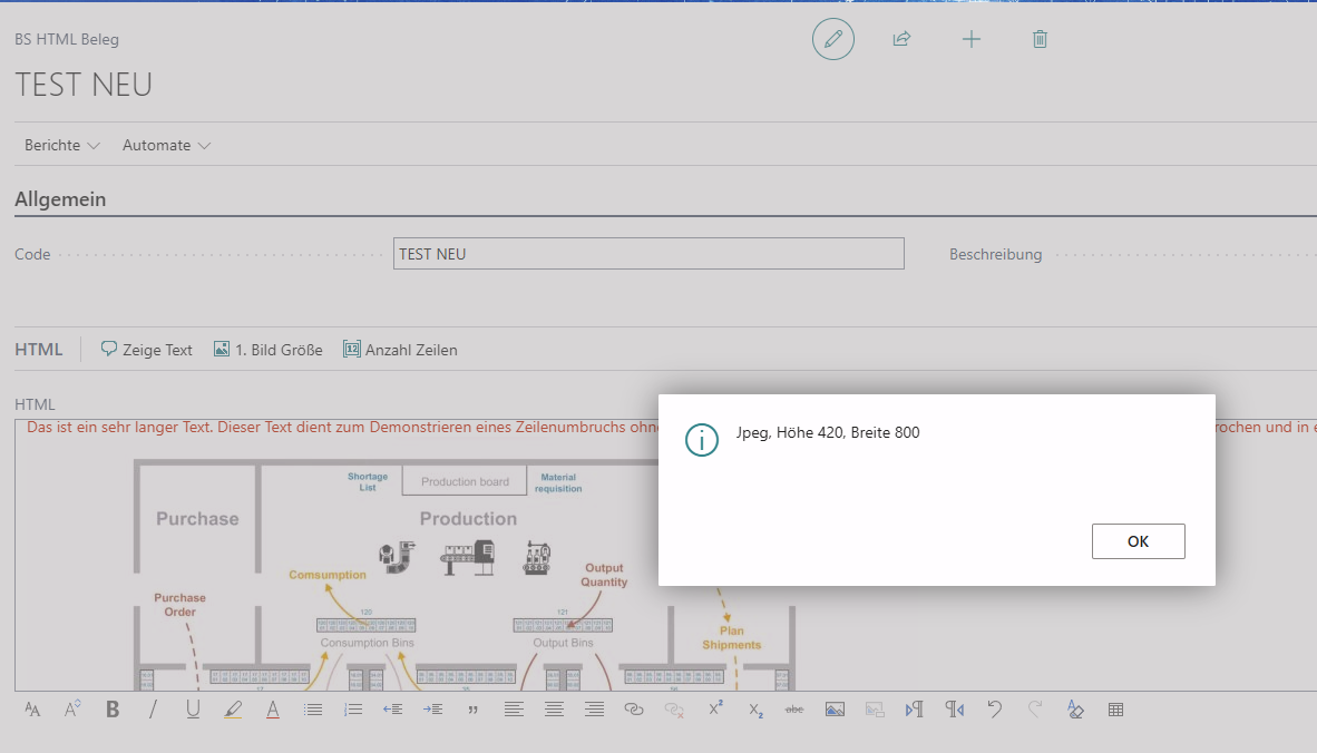 Business Central HTML (RichContent) & Belegausgabe in RDLC | Robert's ...